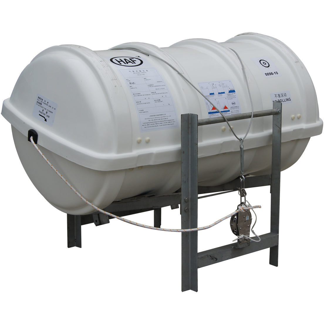 Liferaft, SOLAS/MED, throw-over (with SOLAS A Pack) | SeaCurity GmbH